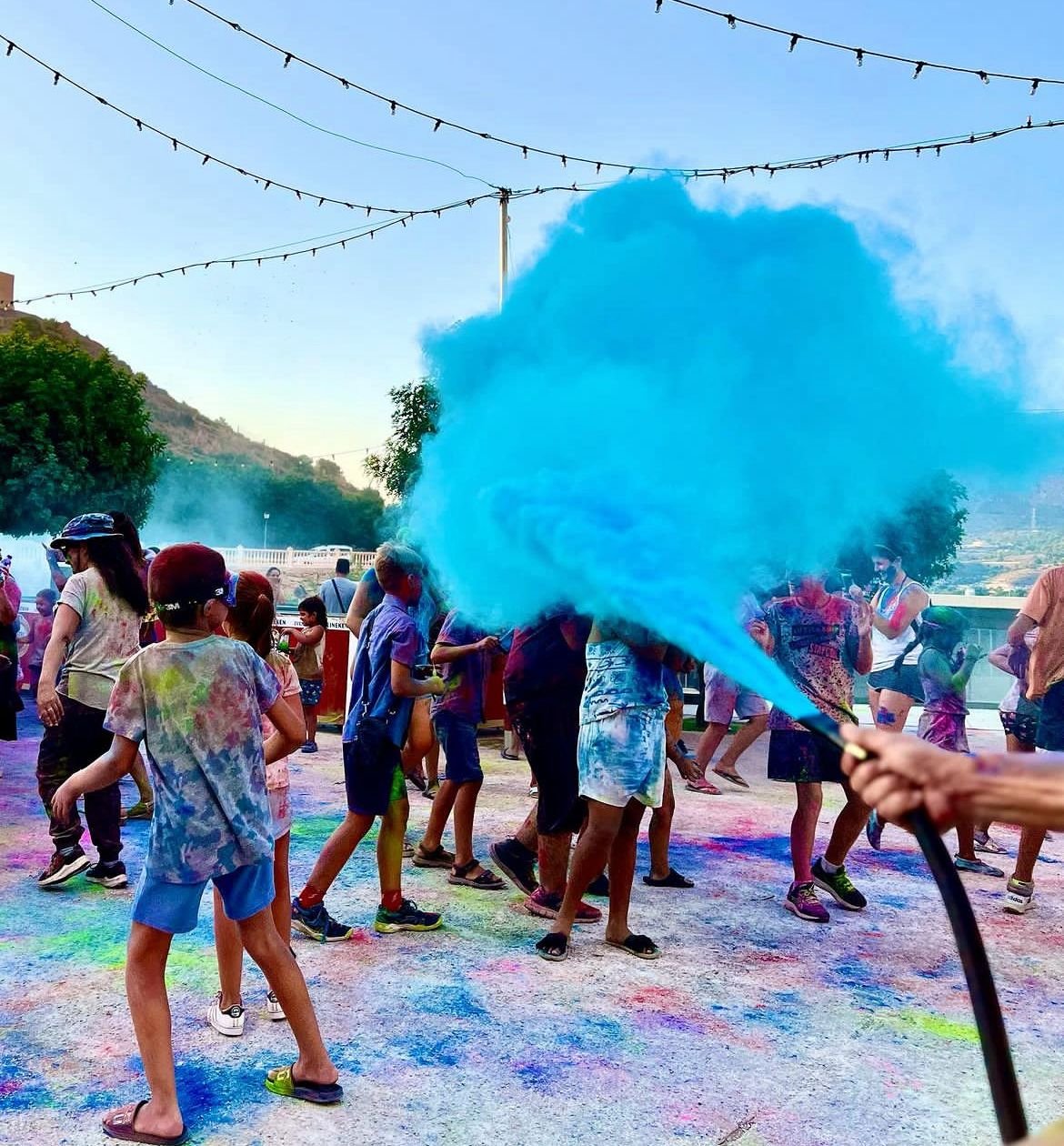 Color Festival Celebration with Golden Triangle